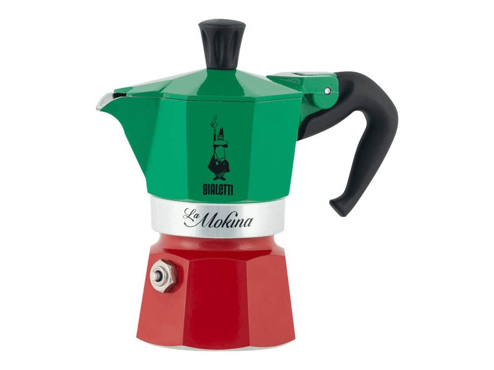 BIALETTI La Mokina Italia Tricolore Espressokocher grün, 1 Tasse ...