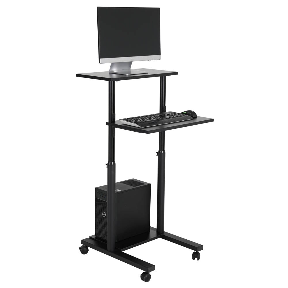 update displays Stehpult höhenverstellbar schwarz ++ büroplus