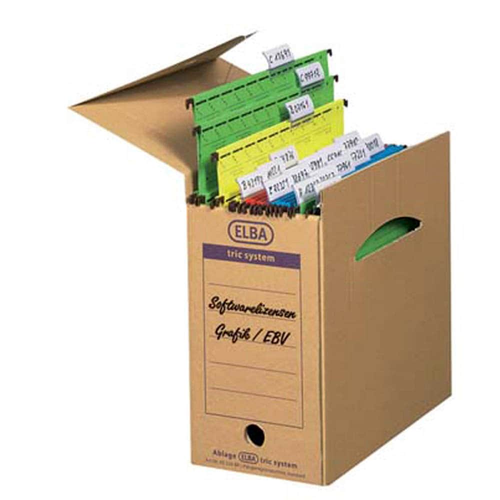 ELBA Archivboxen tric system braun 16,0 x 34,1 x 31,5 cm, 6 St. ++ büroplus