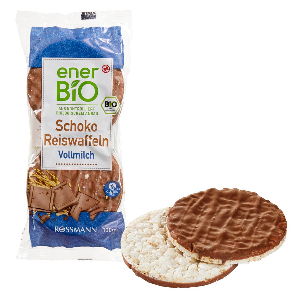enerBiO Bio Vollmilch Reiswaffeln 100,0 g, 1 St. ++ büroplus